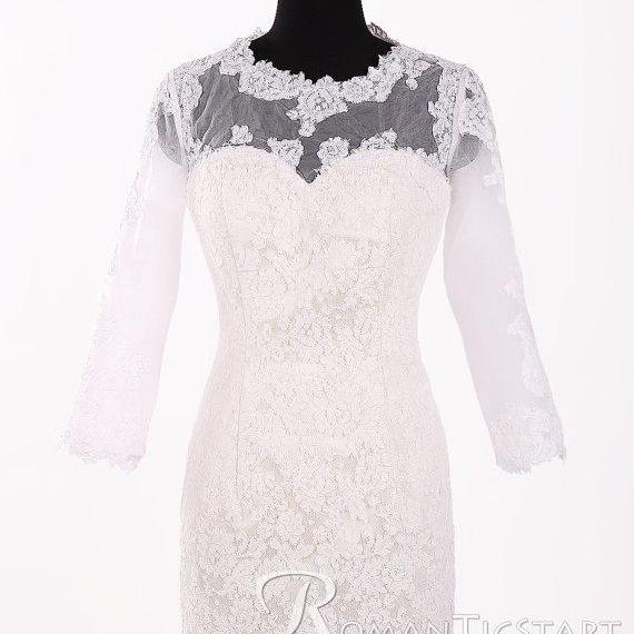 2015 White See Through Short Lace Backless Prom Dress With Applique ...